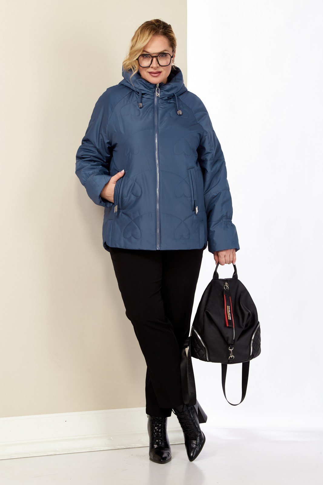 Куртка 2185 синий Shetti купить в интернет магазине Велесмода